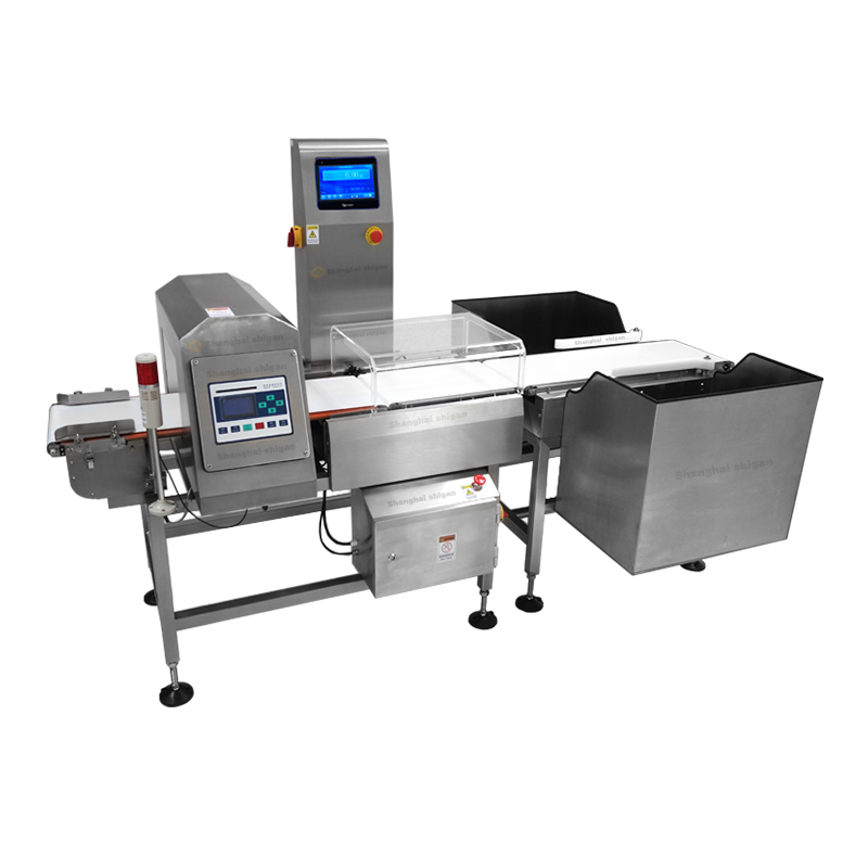 Food Automatic Metal Detector and Check Weigher Conveyor Flexible High ...