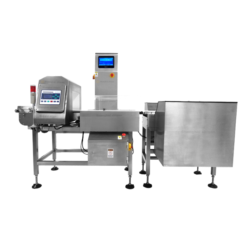 Food Automatic Metal Detector and Check Weigher Conveyor Flexible High ...